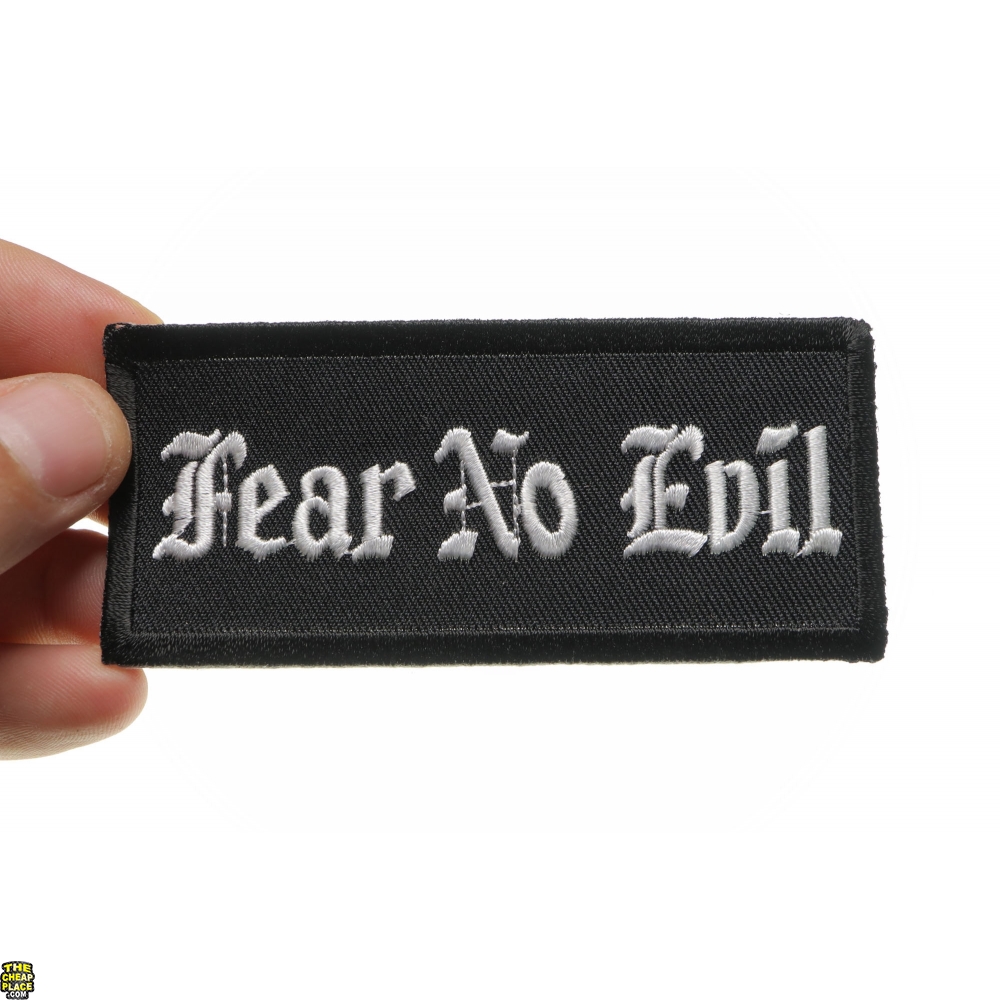 Fear No Evil Patch | Inspirational Patches -TheCheapPlace