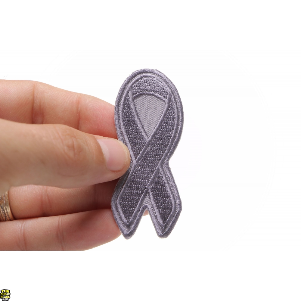 Gray Asthma Awareness Ribbon Patch | Support Ribbons -TheCheapPlace