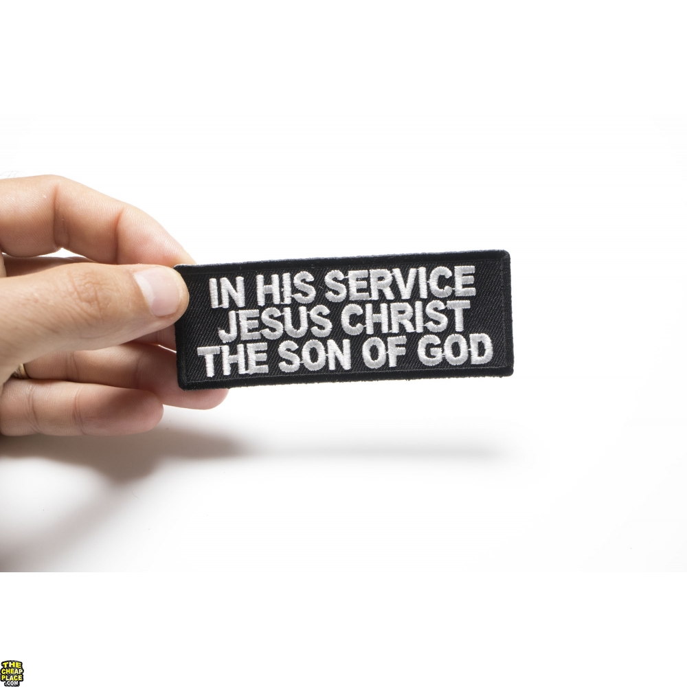 In His Service Jesus Christ Patch