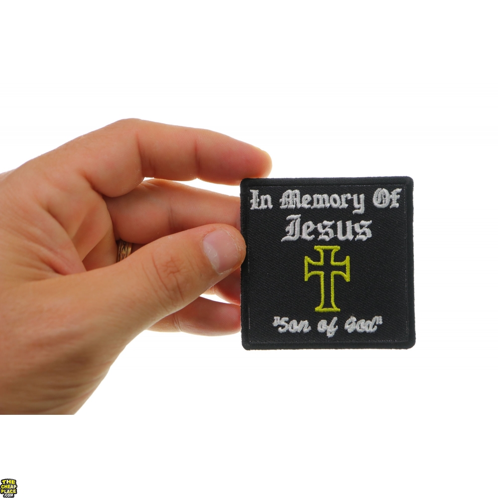 In Memory Of Jesus Son Of God Patch | Christian Patches -TheCheapPlace
