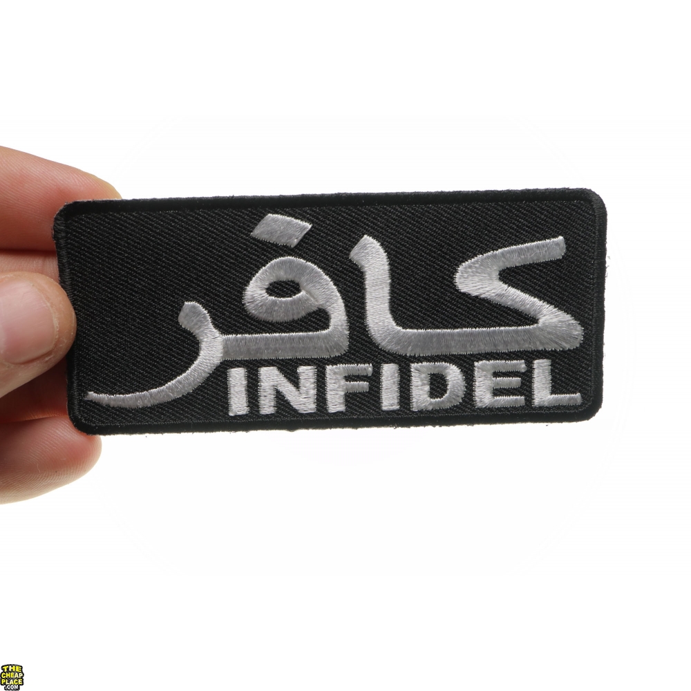 Infidel Patch White With Arabic | Infidel Patches -TheCheapPlace