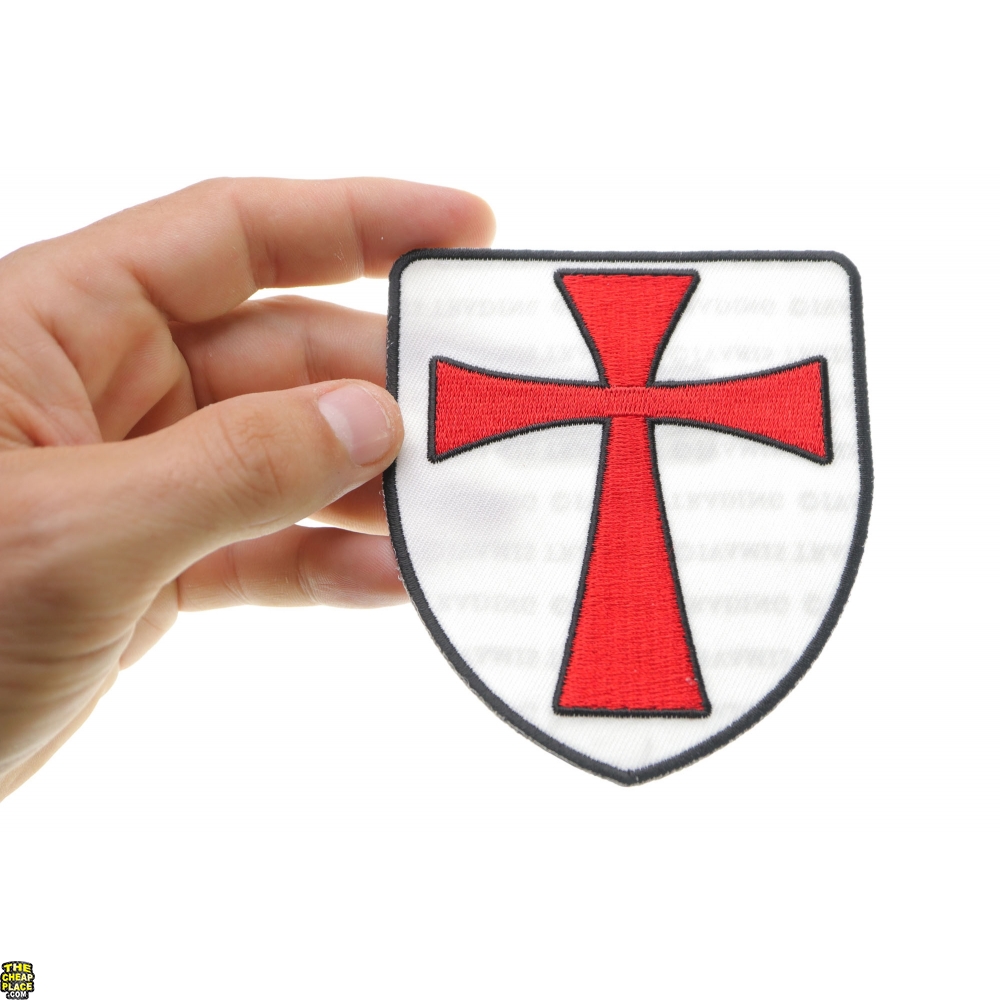 Knights Templar Shield Patch | Christian Patches -TheCheapPlace