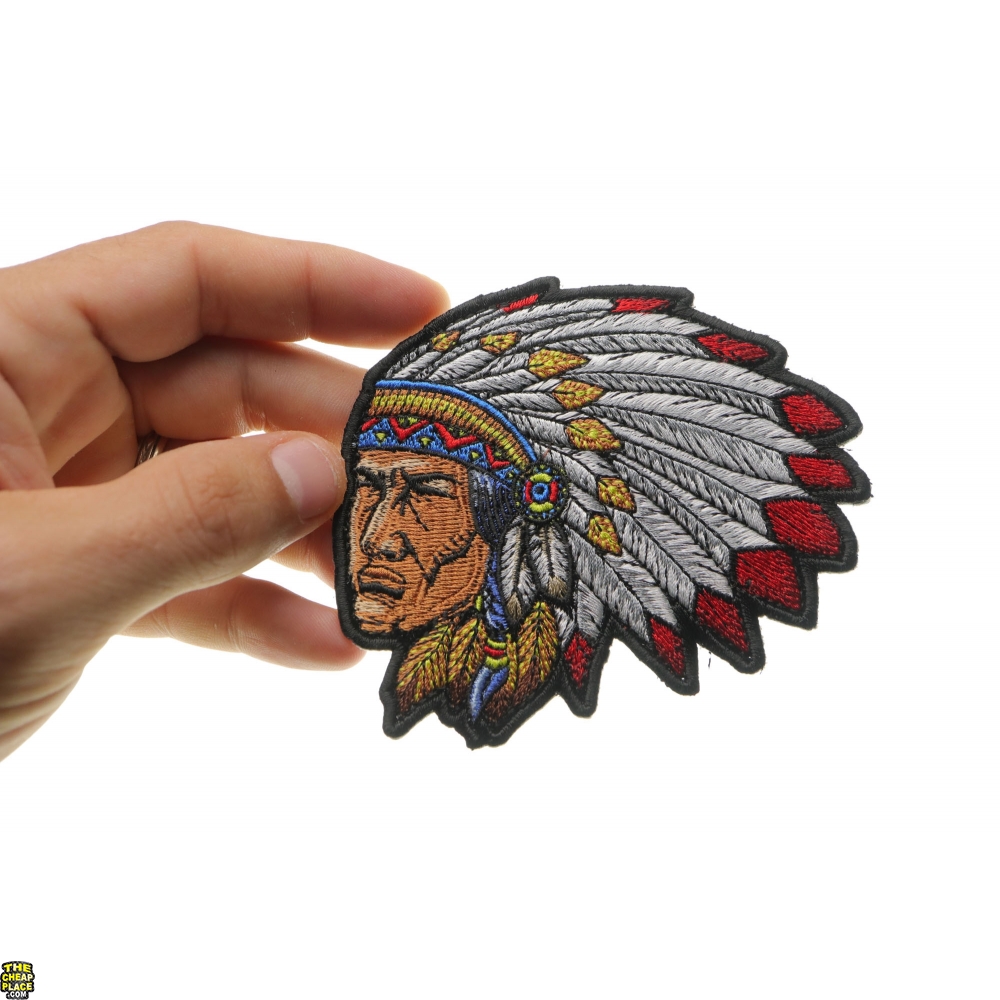 Native American Indian Head Dress Patch - TheCheapPlace