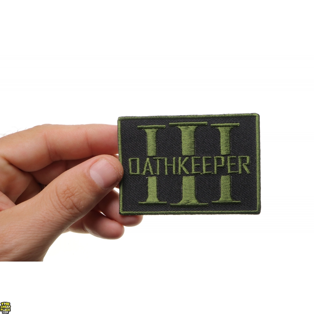 Oathkeeper Three Percenter OD Green Patch | Embroidered Patches