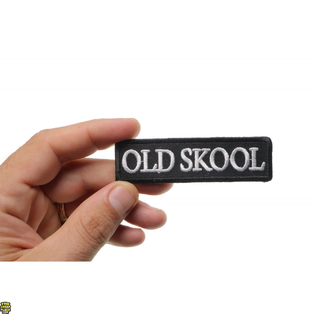 Old Skool Patch | Biker Patches -TheCheapPlace