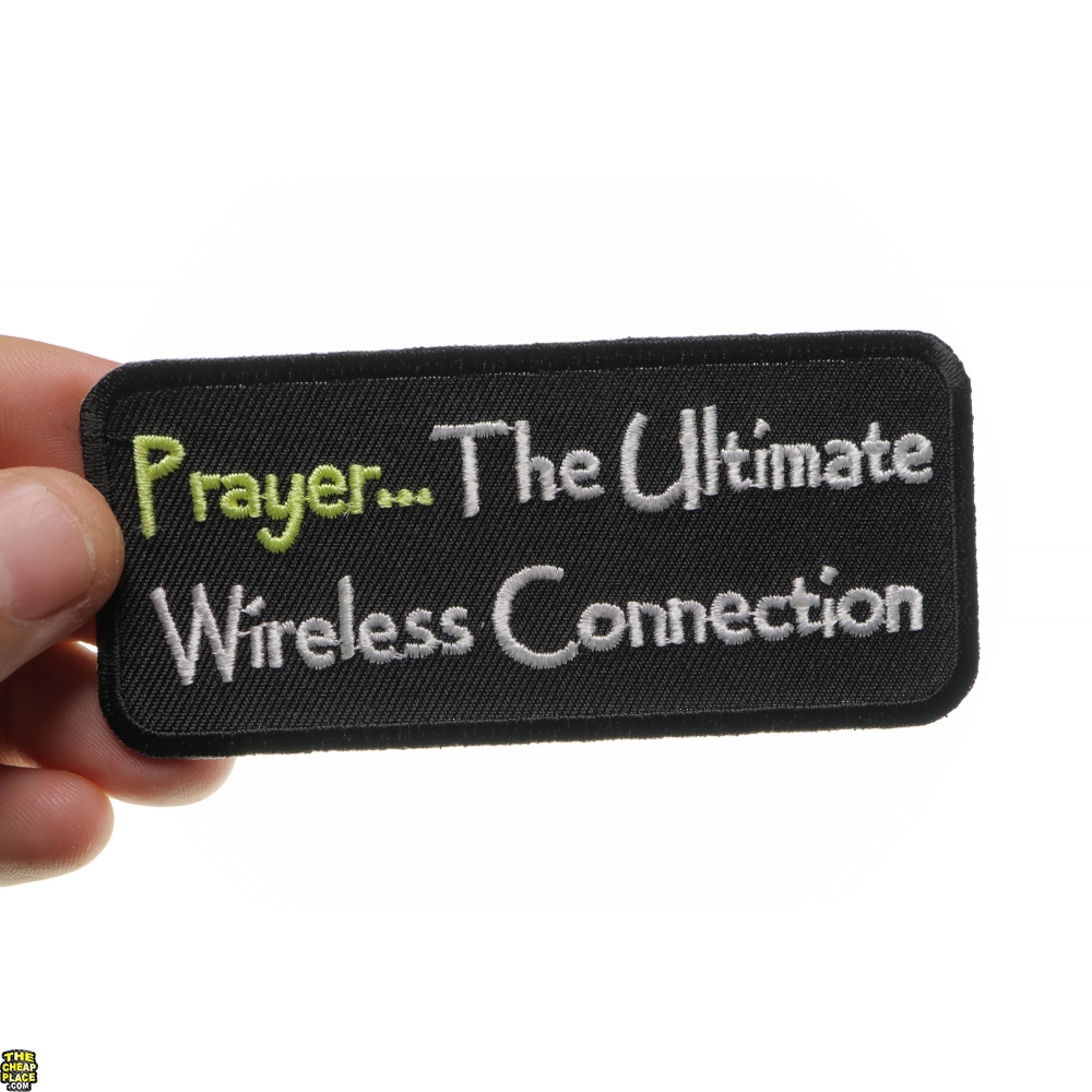 Prayer The Ultimate Wireless Connection Patch | Christian Patches ...