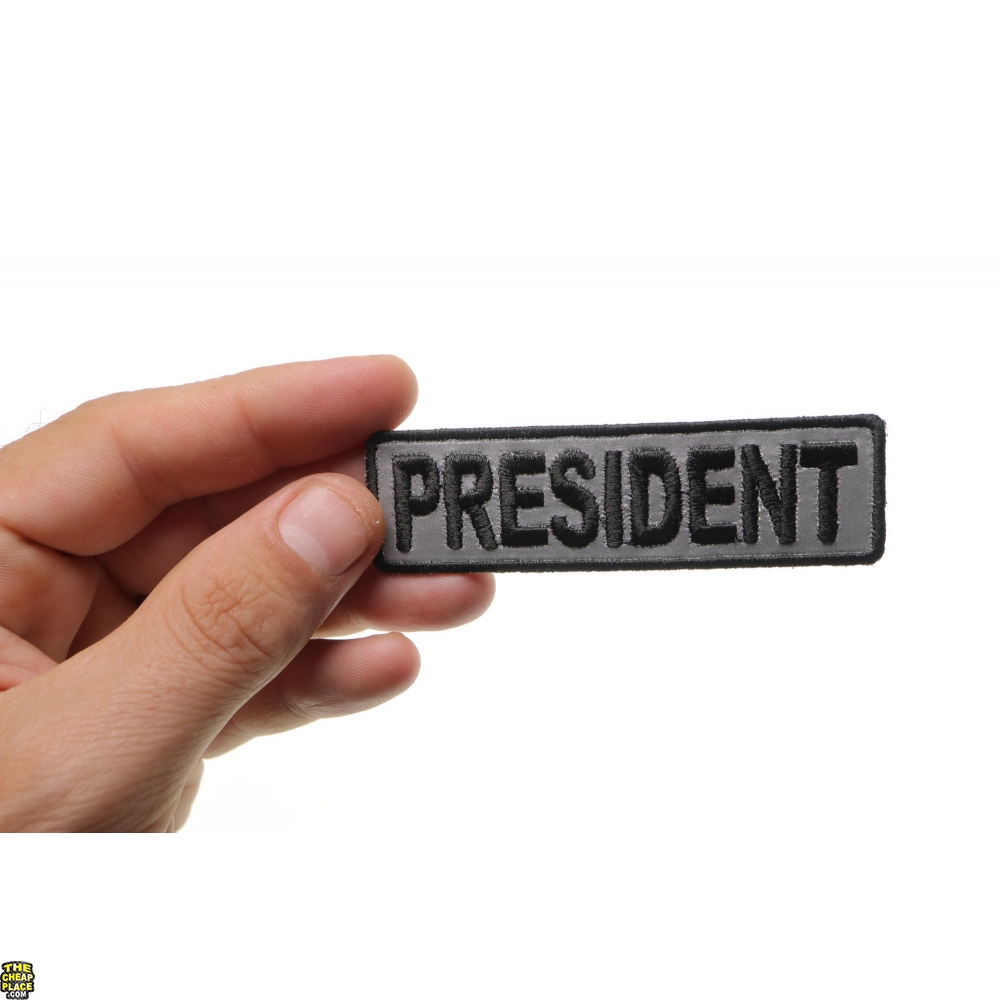 President Patch 3.5 Inch Reflective | Ranks Titles Nicknames -TheCheapPlace