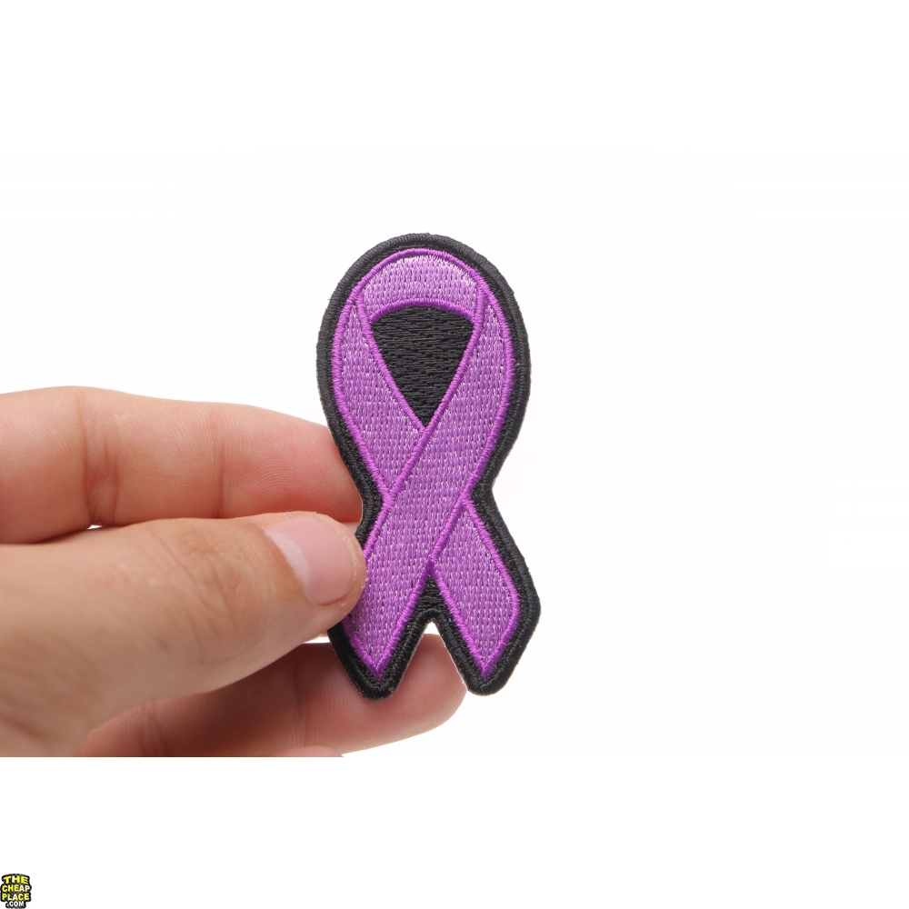 Purple Ribbon Patch For Breast Cancer Survivors | Support Ribbons ...