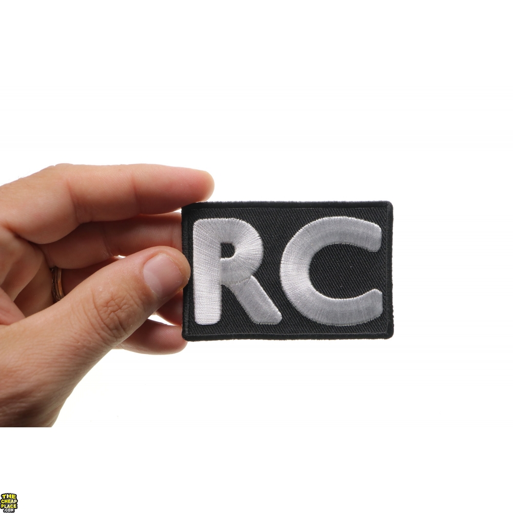 RC Patch White | Biker Patches -TheCheapPlace