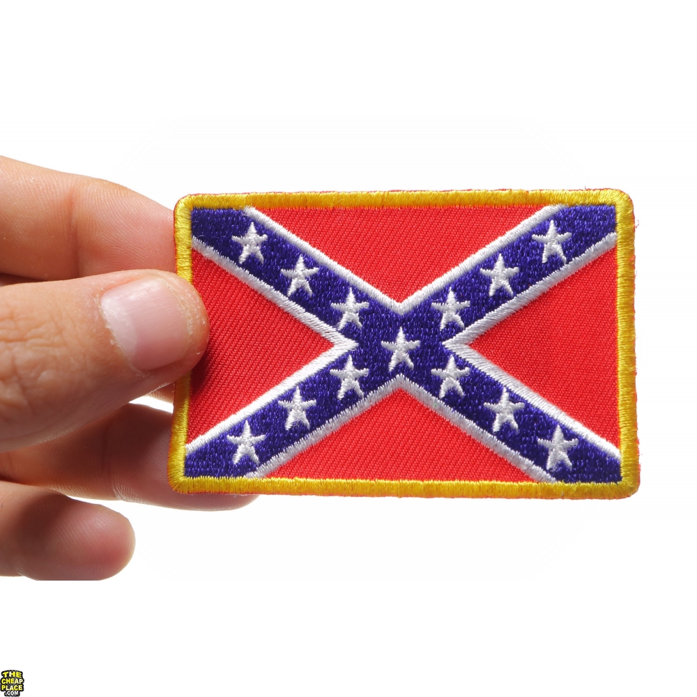Rebel Confederate Southern Flag Patch Small | Southern Rebel -TheCheapPlace