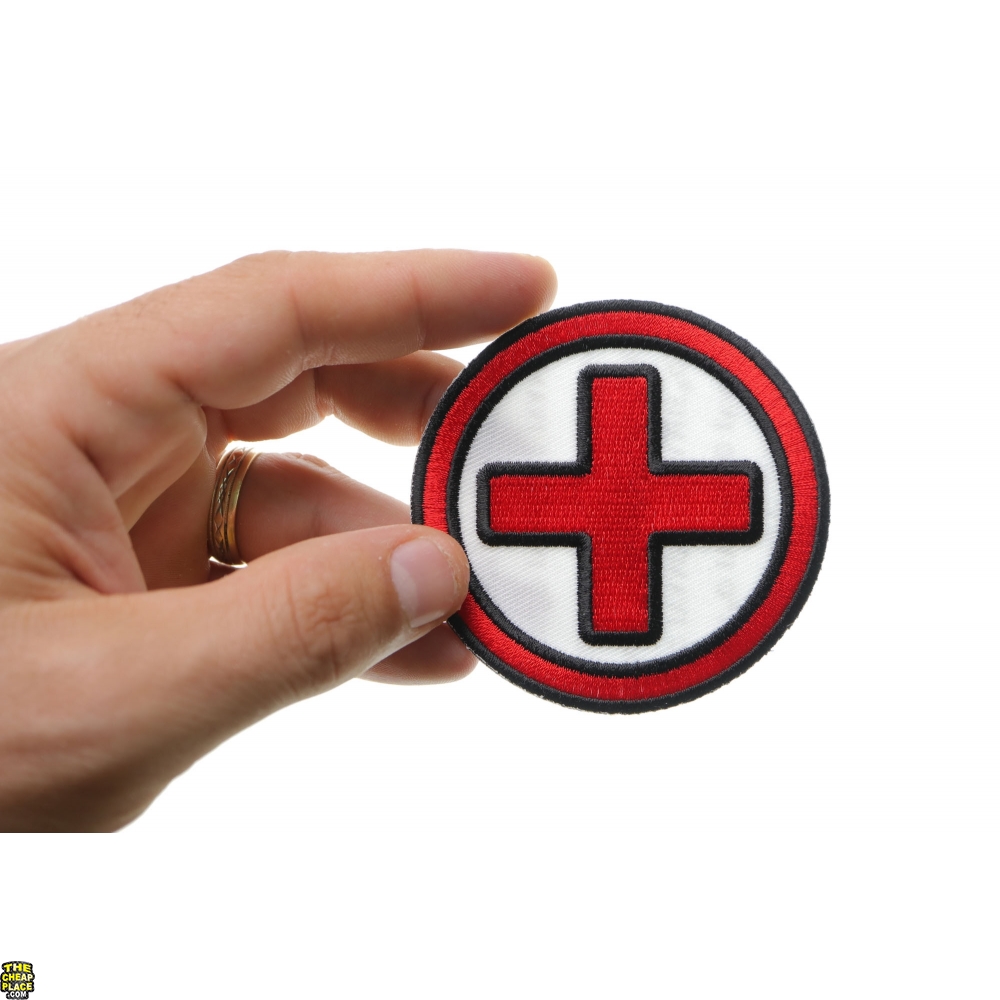 Red And Black Cross Medic Patch
