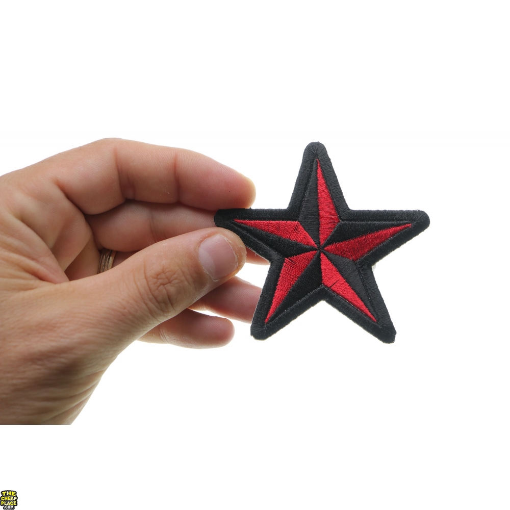 Red Black Star Patch | Novelty Patches -TheCheapPlace