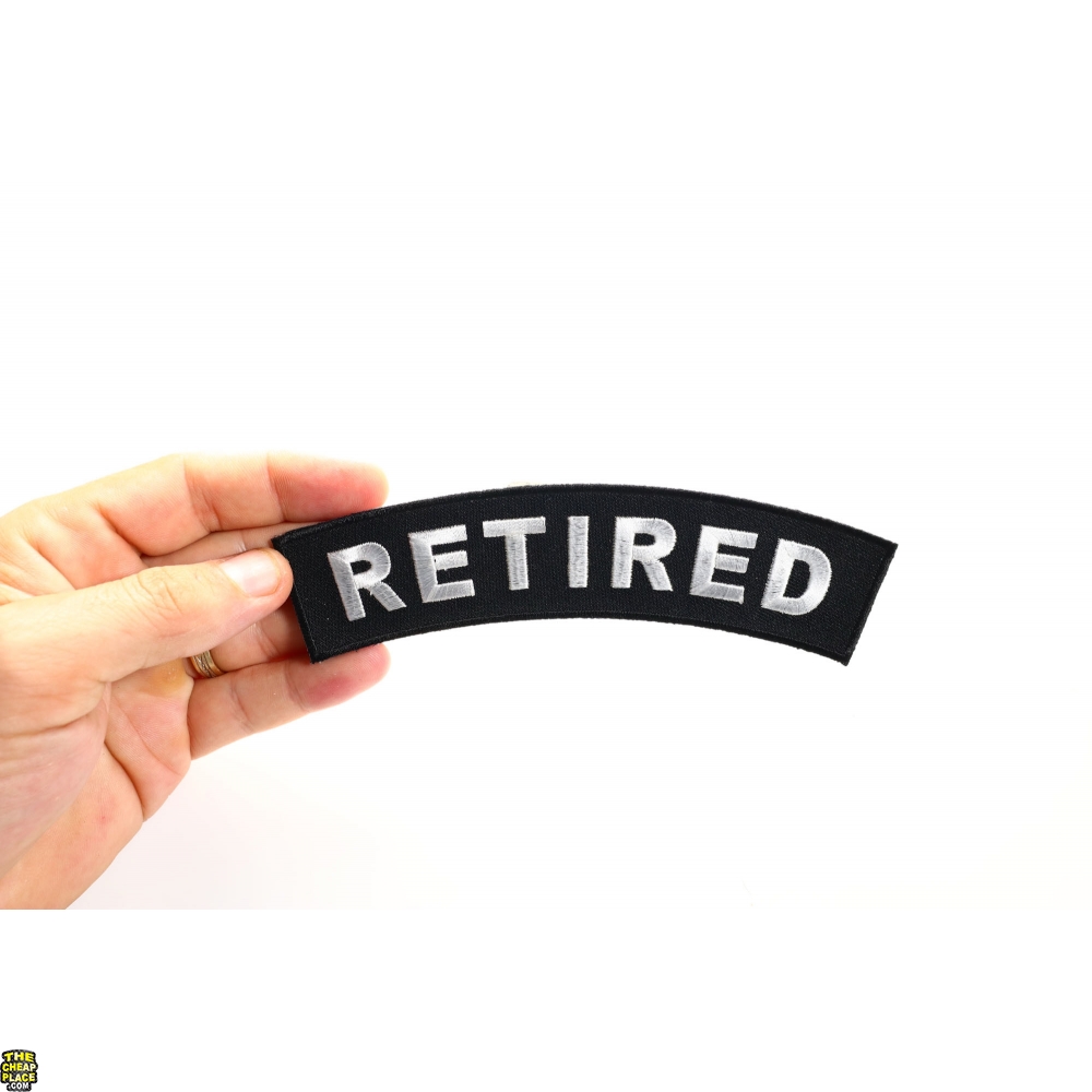 Retired Medium Size Rocker Patch | Ranks Titles Nicknames -TheCheapPlace