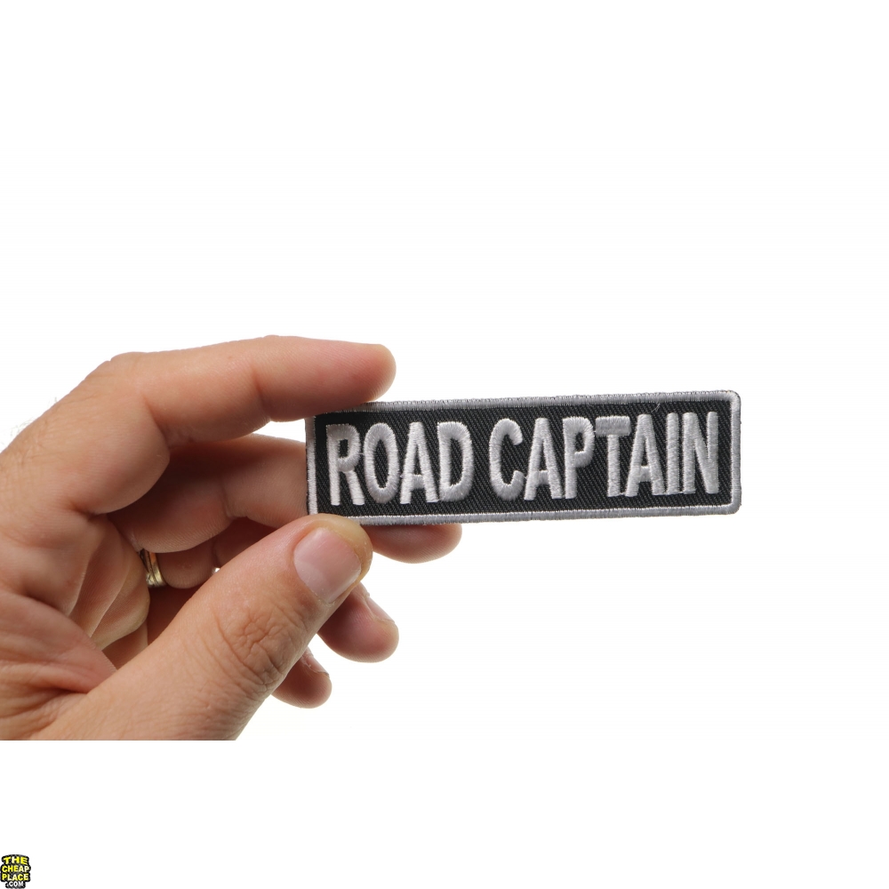 Road Captain Patch 3.5 Inch White | Ranks Titles Nicknames -TheCheapPlace