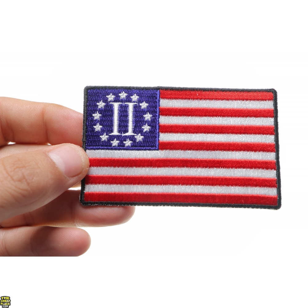 Second American Revolution Flag Patch | 2nd Amendment Patches -TheCheapPlace