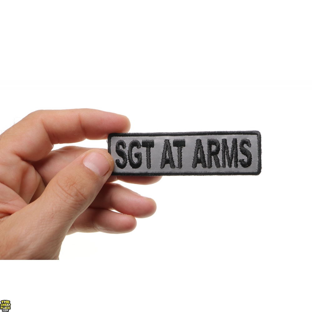 Sgt At Arms Patch 3.5 Inch Reflective | Ranks Titles Nicknames ...
