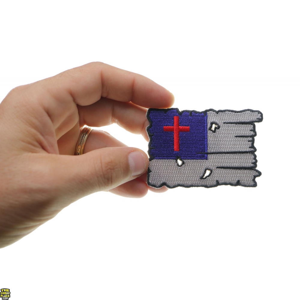 Tattered Christian Flag Patch | Christian Patches -TheCheapPlace