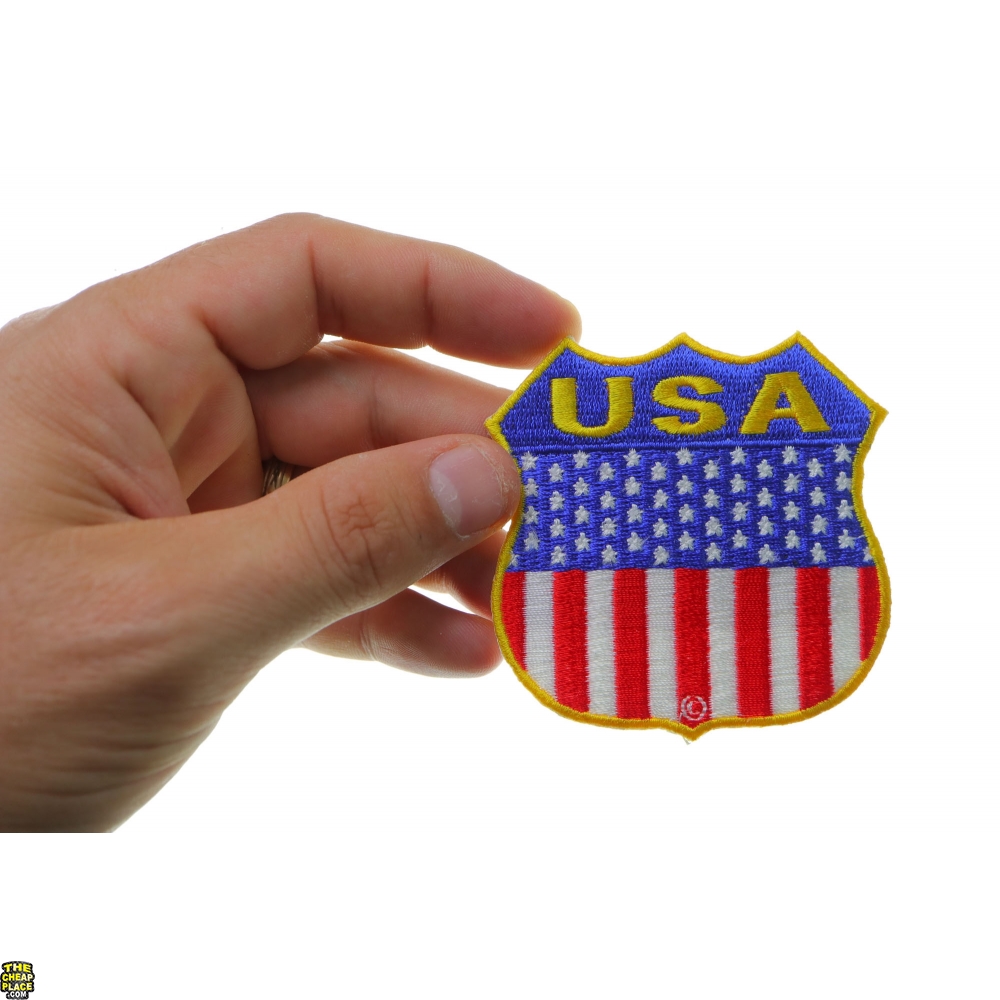 USA Shield Flag Patch | American Flag Patches -TheCheapPlace