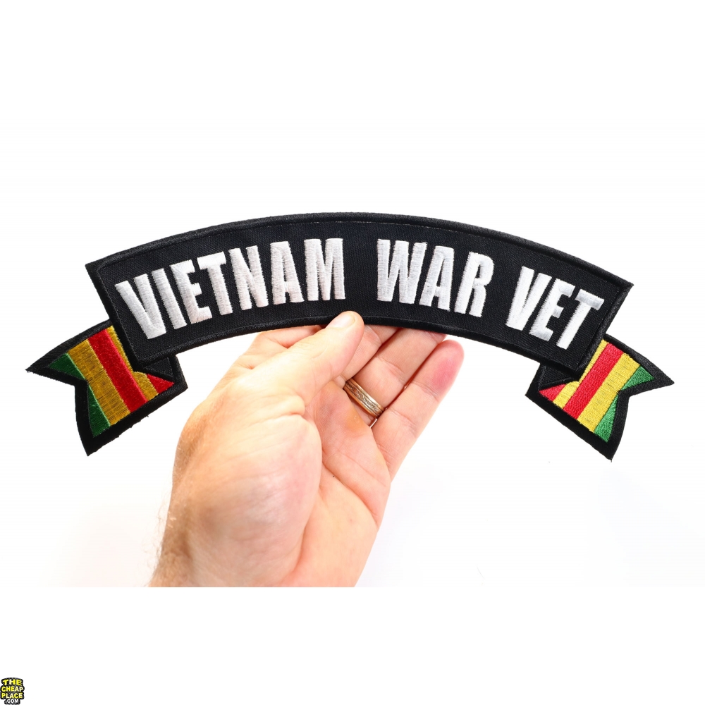 Vietnam War Vet Rocker Patch With Flags | Vietnam War Patches ...