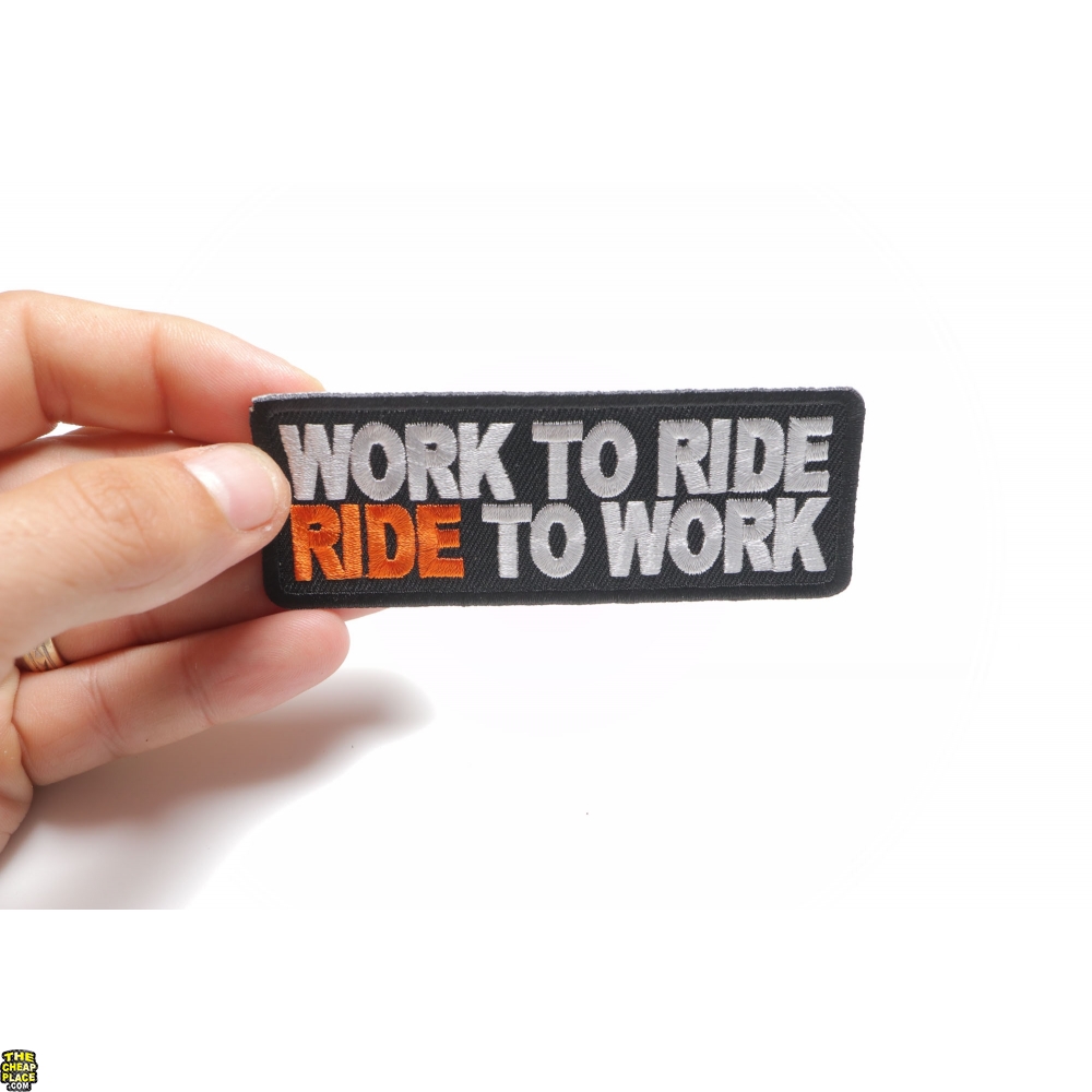 Work To Ride Ride To Work Patch