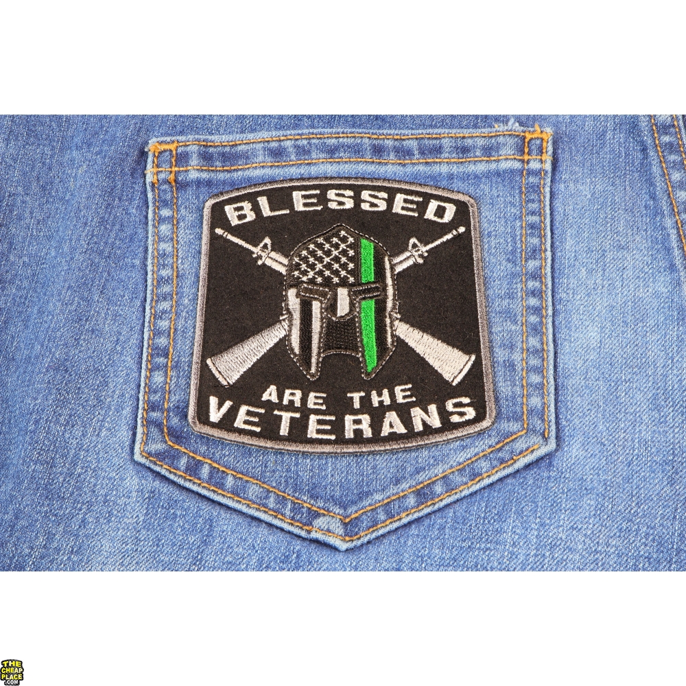 Blessed Are The Veterans Patch | Vet Patches -TheCheapPlace