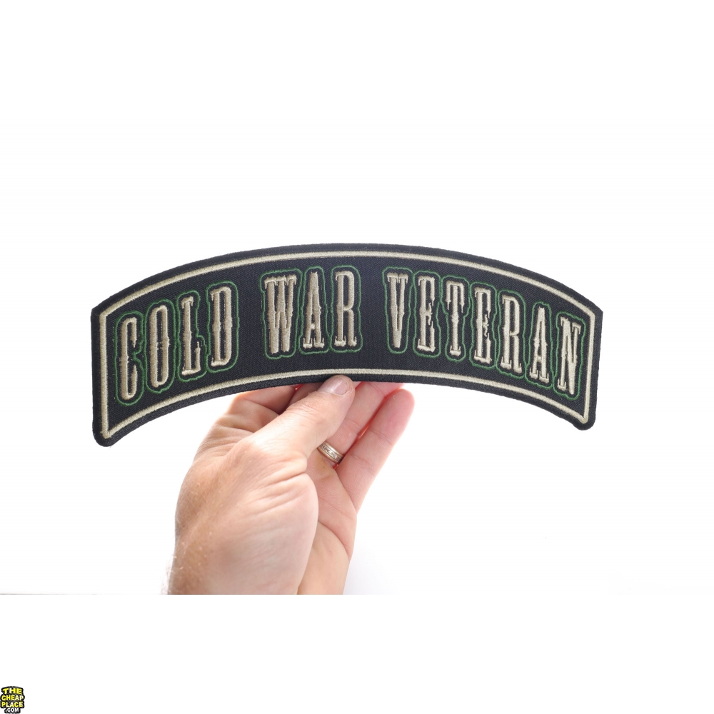 Cold War Veteran Large Rocker Patch | US Military Veteran Patches