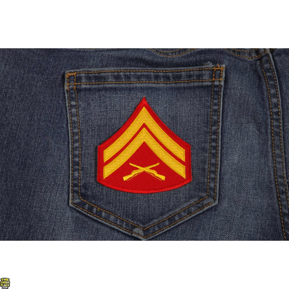 Corporal Red Iron on Patch - TheCheapPlace