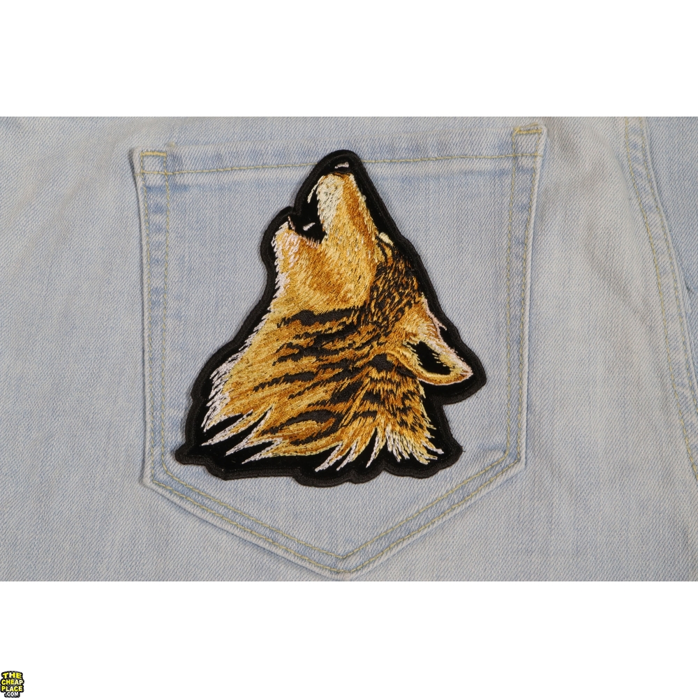 Howling Wolf Small Patch | Wolf Patches -TheCheapPlace