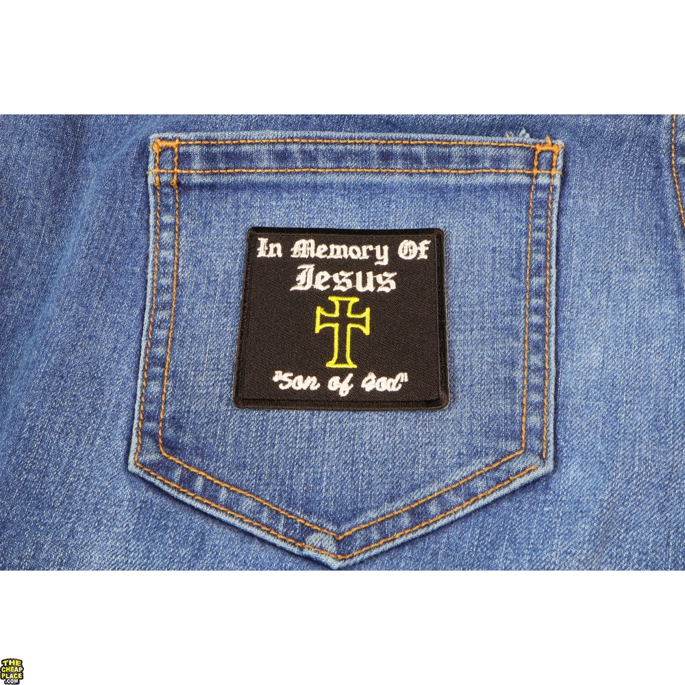 In Memory Of Jesus Son Of God Patch | Christian Patches -TheCheapPlace