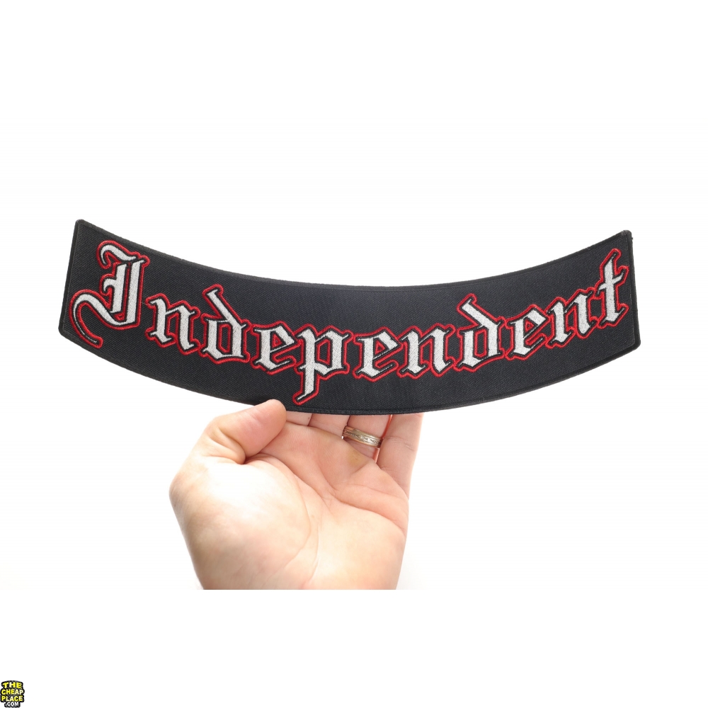 Independent Biker Lower Rocker Patch | Lower Back Patches -TheCheapPlace