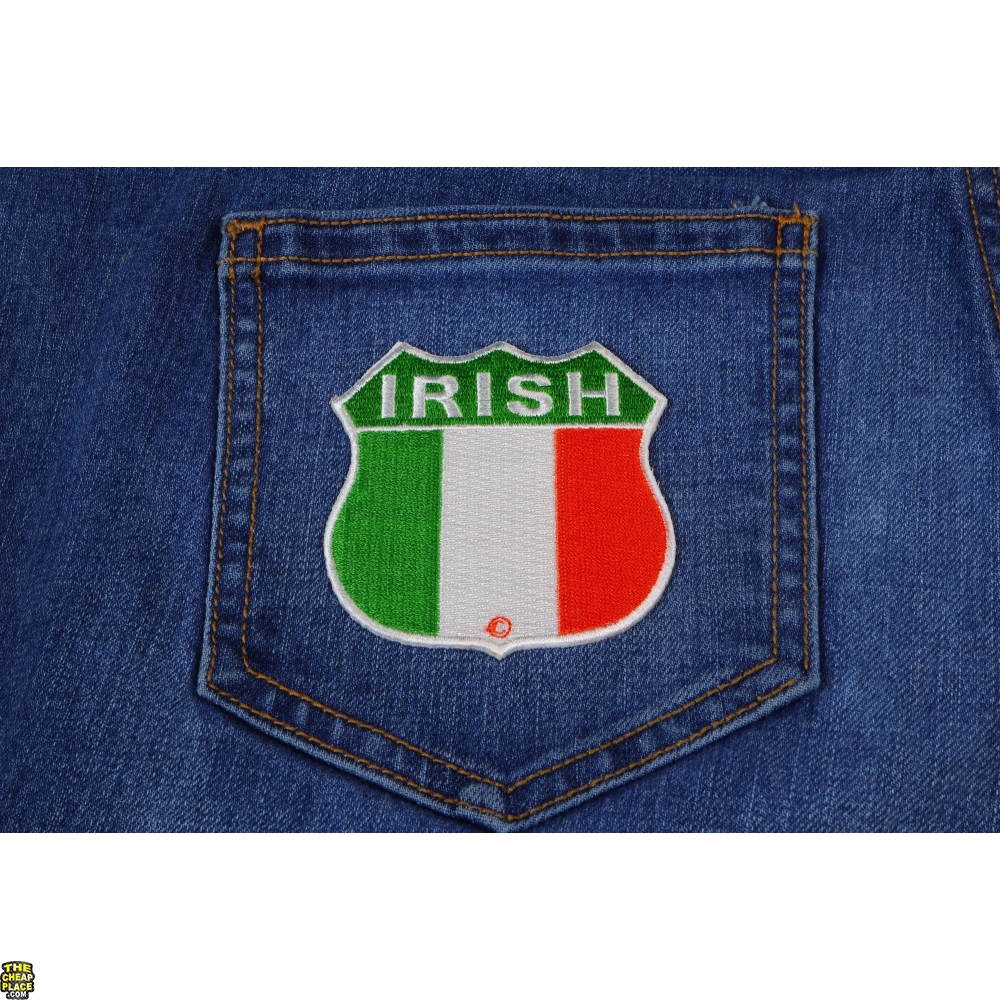 Irish Shield Flag Patch | International Flags -TheCheapPlace