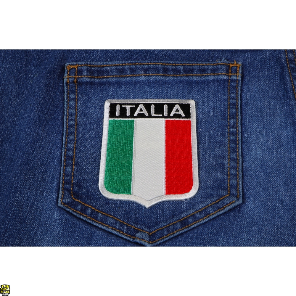 Italia Shield Patch | International Flags -TheCheapPlace