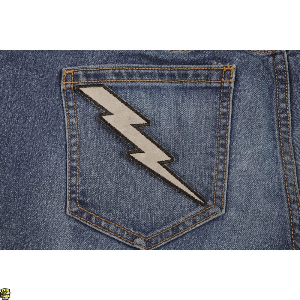 Reflective Lightning Bolt Right Patch | Reflective Patches -TheCheapPlace