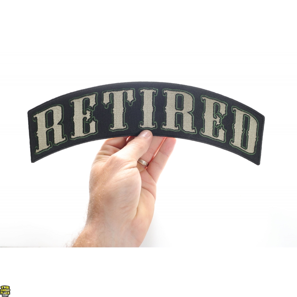 RETIRED Top Rocker Patch In Army Green Colors