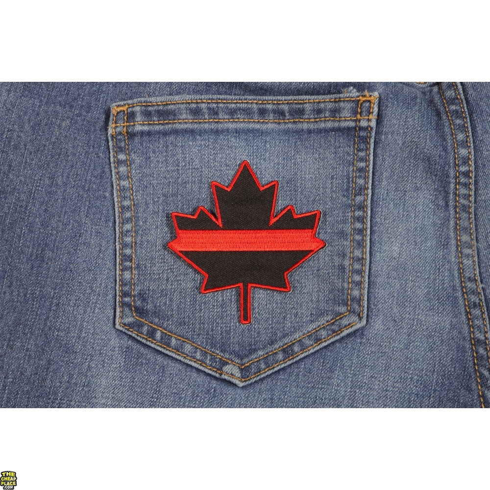 Thin Red Line Canadian Maple Leaf Patch