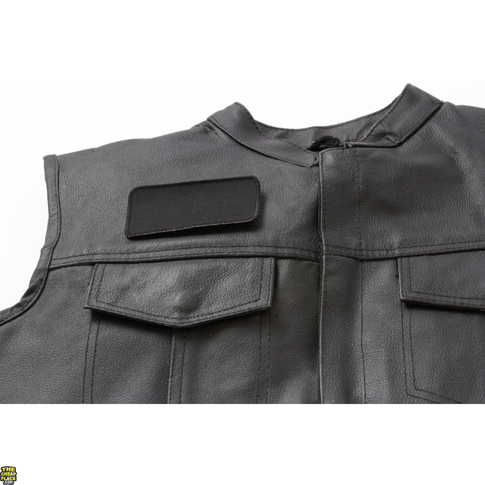 Black 4 Inch Rectangular Blank Patch | Blank Patches -TheCheapPlace