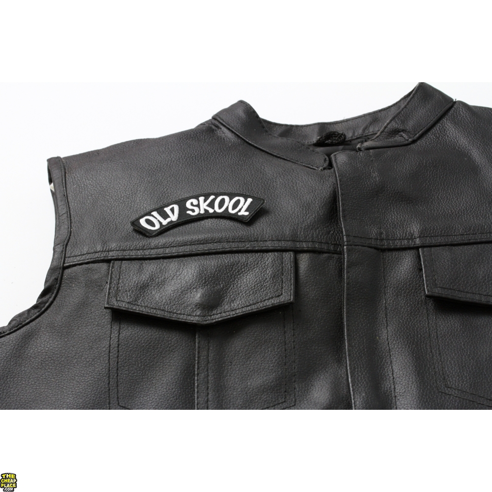 Old Skool Small Rocker Patch | Biker Patches -TheCheapPlace