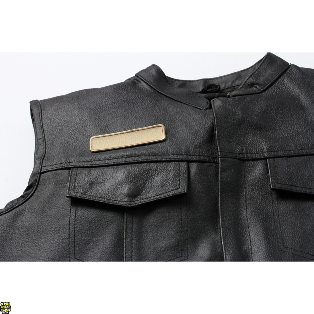 Tan Name Tag Blank Patch | Embroidered Patches