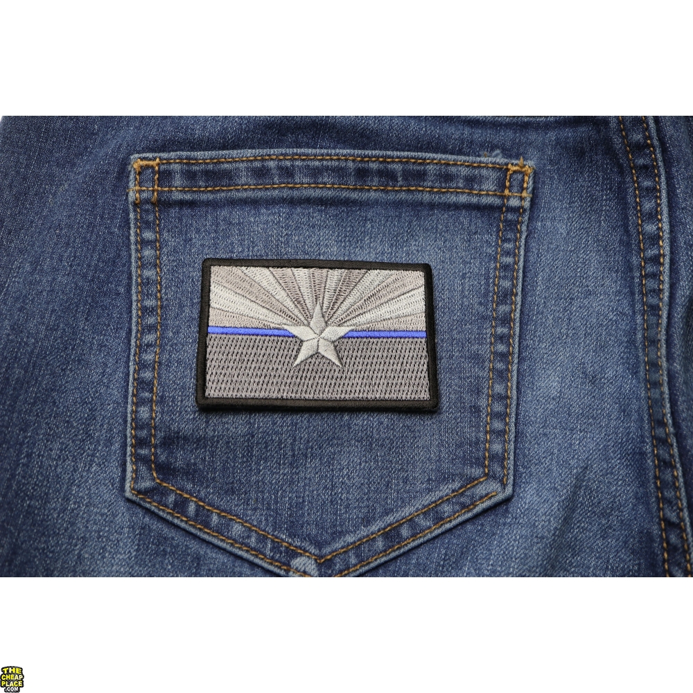 Arizona State Flag Blue Line Police Patch - TheCheapPlace