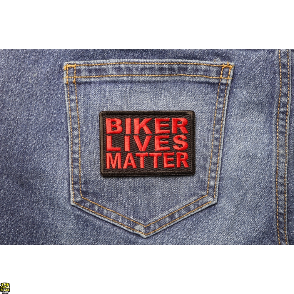 Biker Lives Matter Red Patch - TheCheapPlace