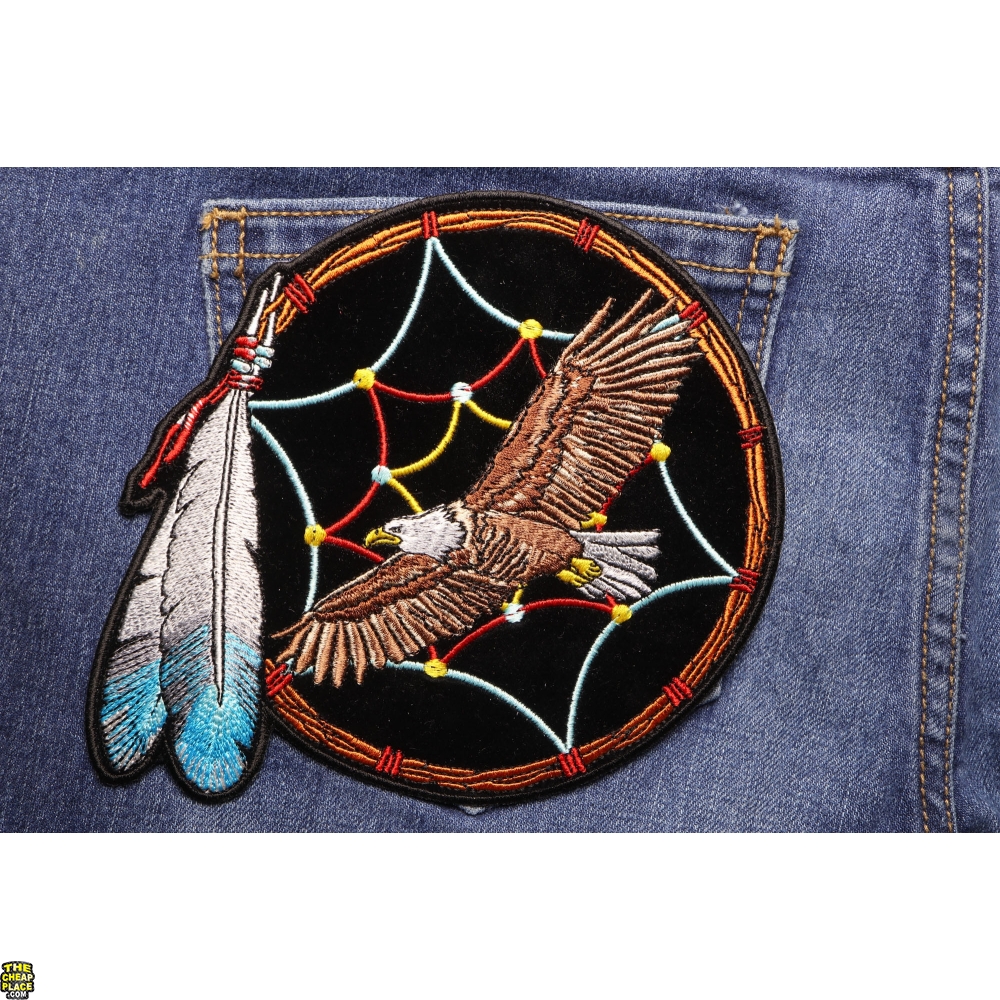 Feather Dreamcatcher Eagle Patch Medium | Eagle Patches -TheCheapPlace