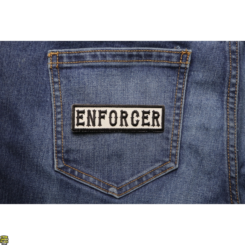 Enforcer Patch Black On White