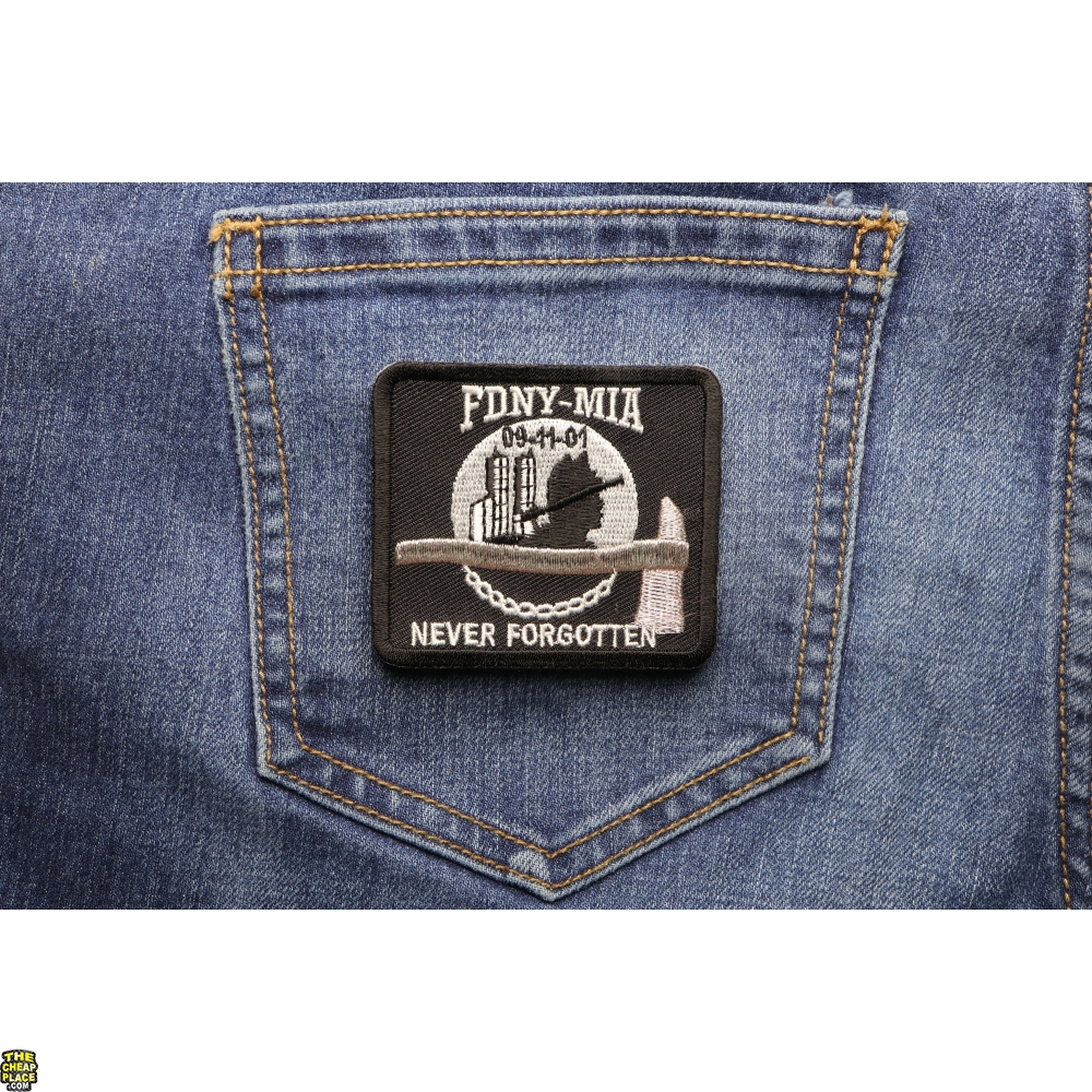 FDNY MIA Never Forgotten Patch | Fire Fighter Patches -TheCheapPlace