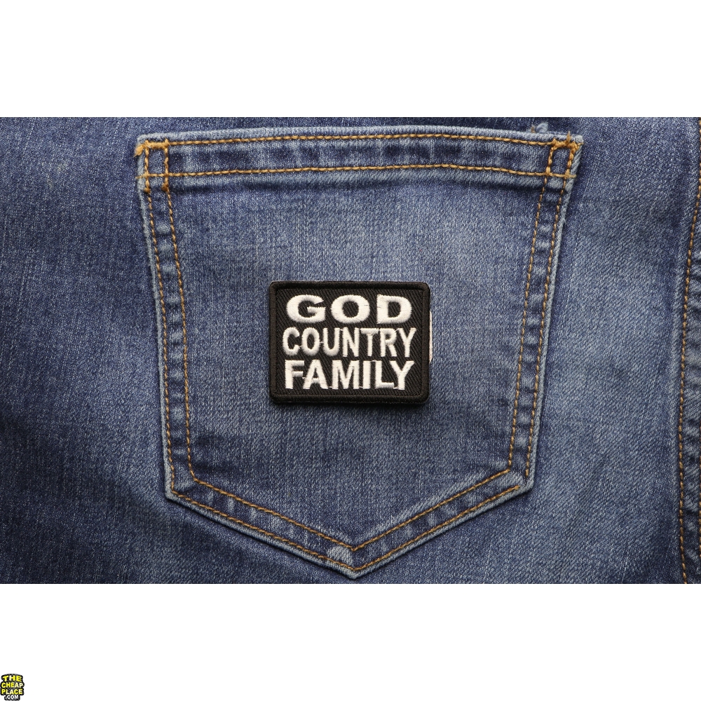 God Country Family Small Patch | Christian Patches -TheCheapPlace