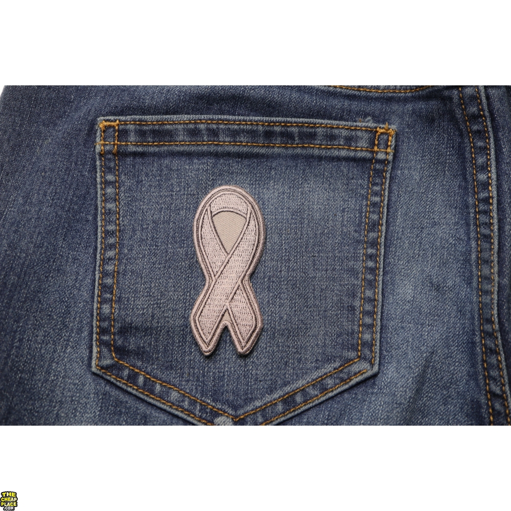 Gray Asthma Awareness Ribbon Patch | Support Ribbons -TheCheapPlace