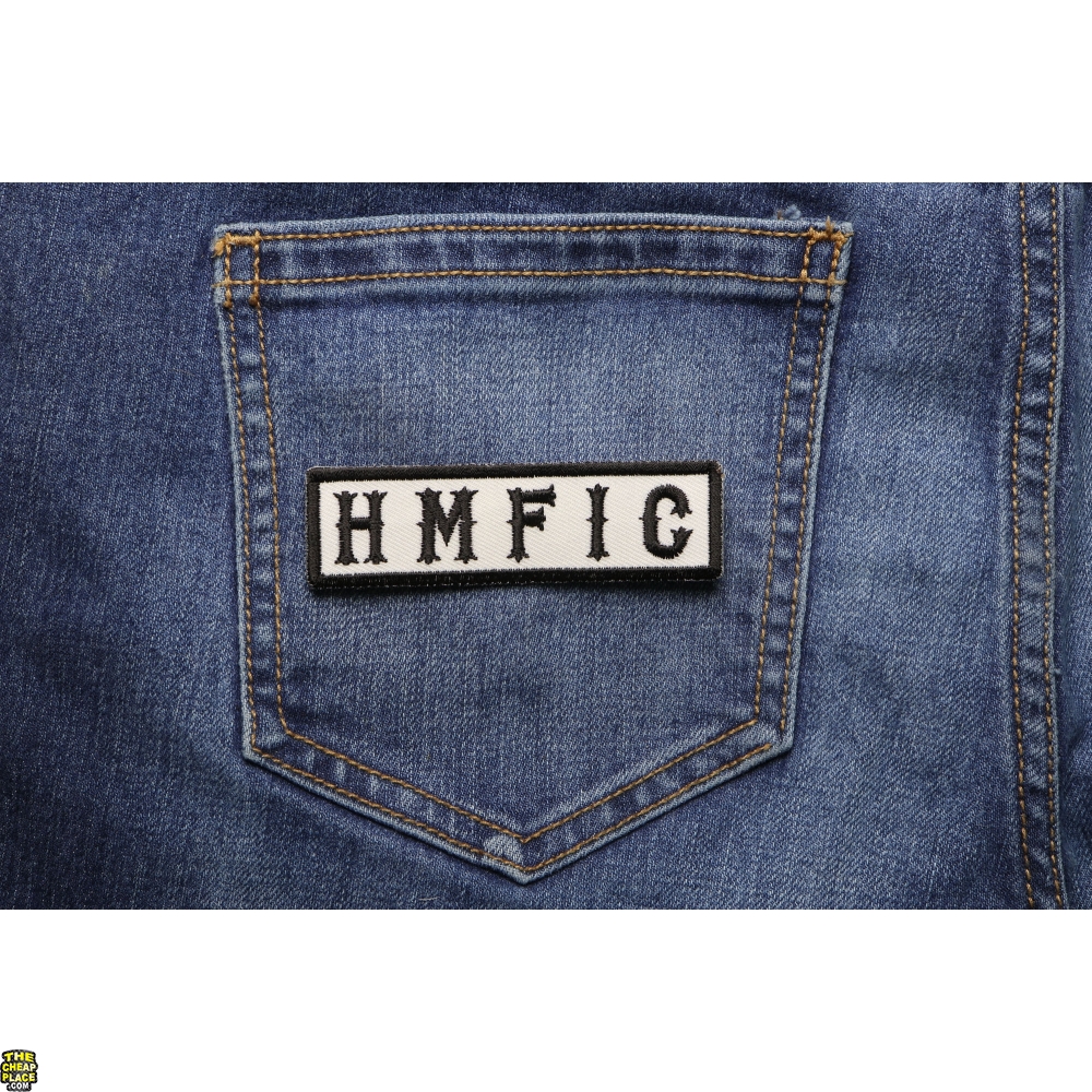 HMFIC Patch Black On White