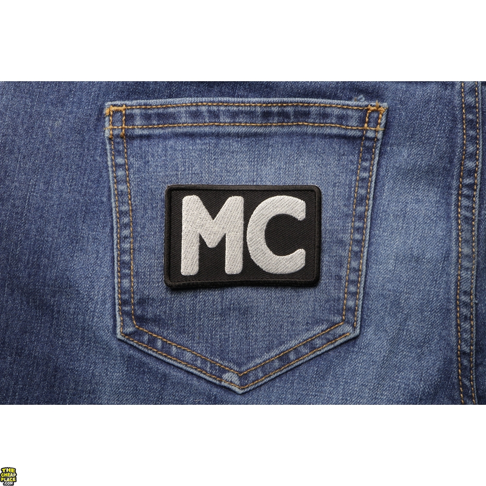 MC Patch - Black White | Biker Patches -TheCheapPlace
