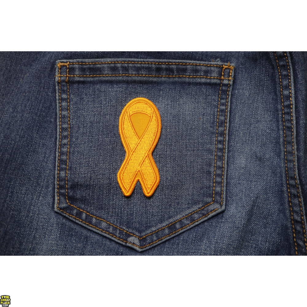 Orange Leukemia Awareness Ribbon Patch | Support Ribbons -TheCheapPlace