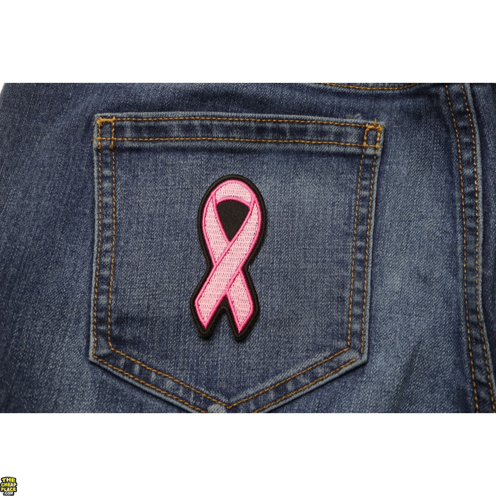 Small Pink Ribbon Breast Cancer Awareness Patch | Support Ribbons ...