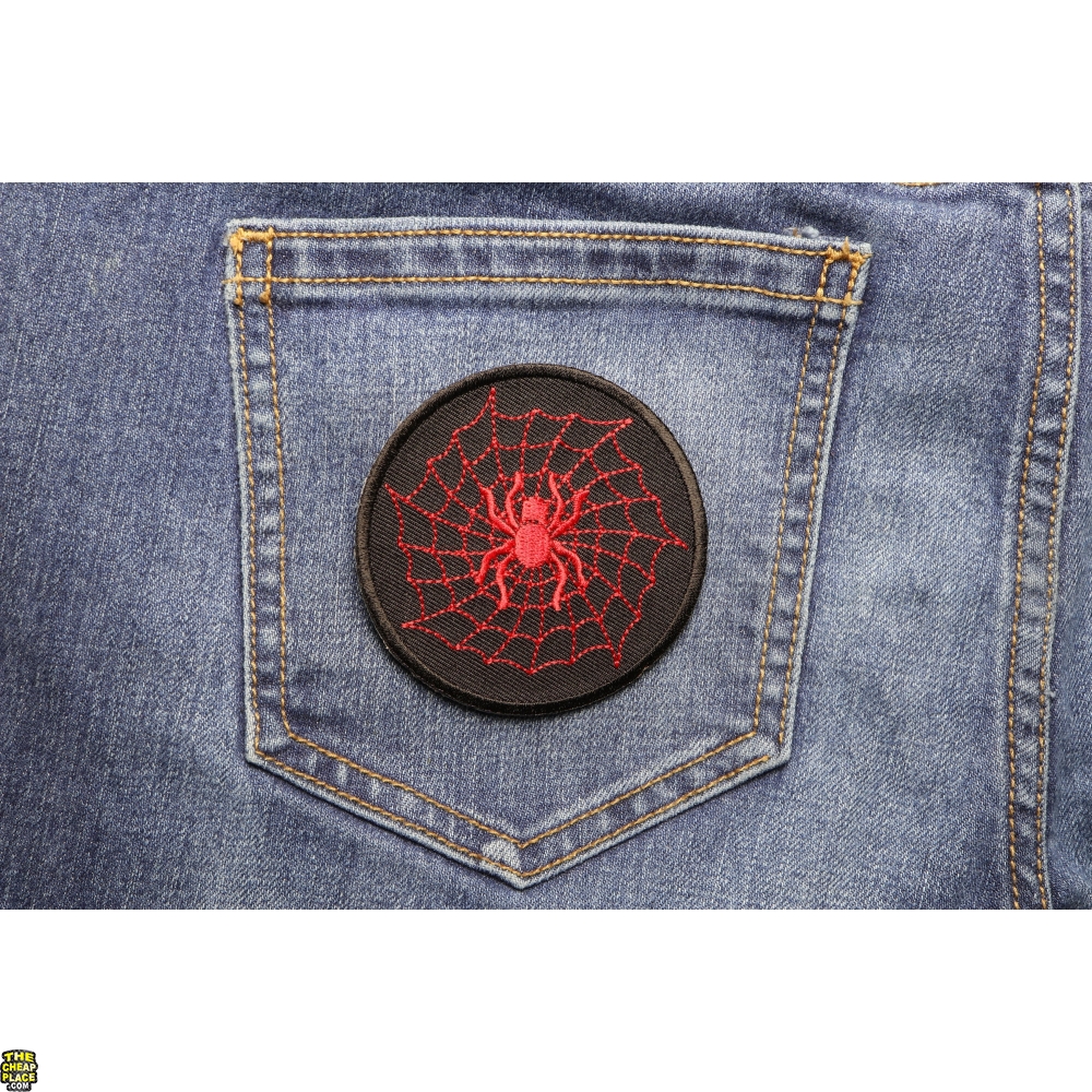 Red Spider and Web Patch | Wild Animal Patches -TheCheapPlace